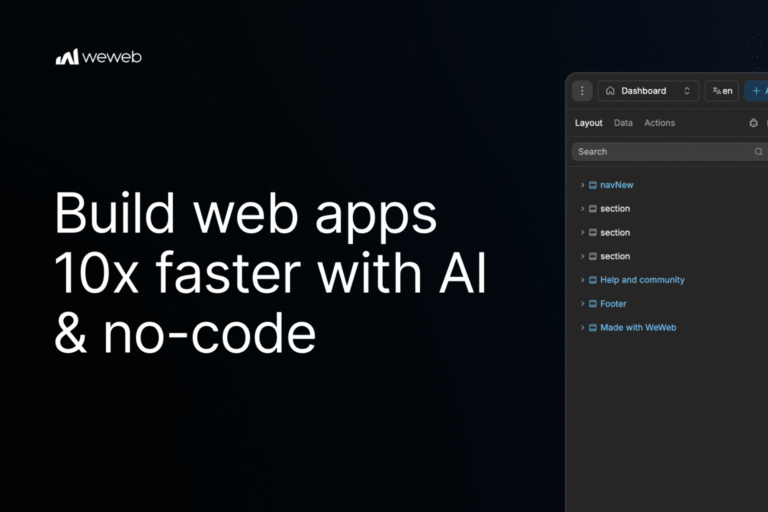 Weweb - Create Web Apps Without Programming - No-Code Start-Up